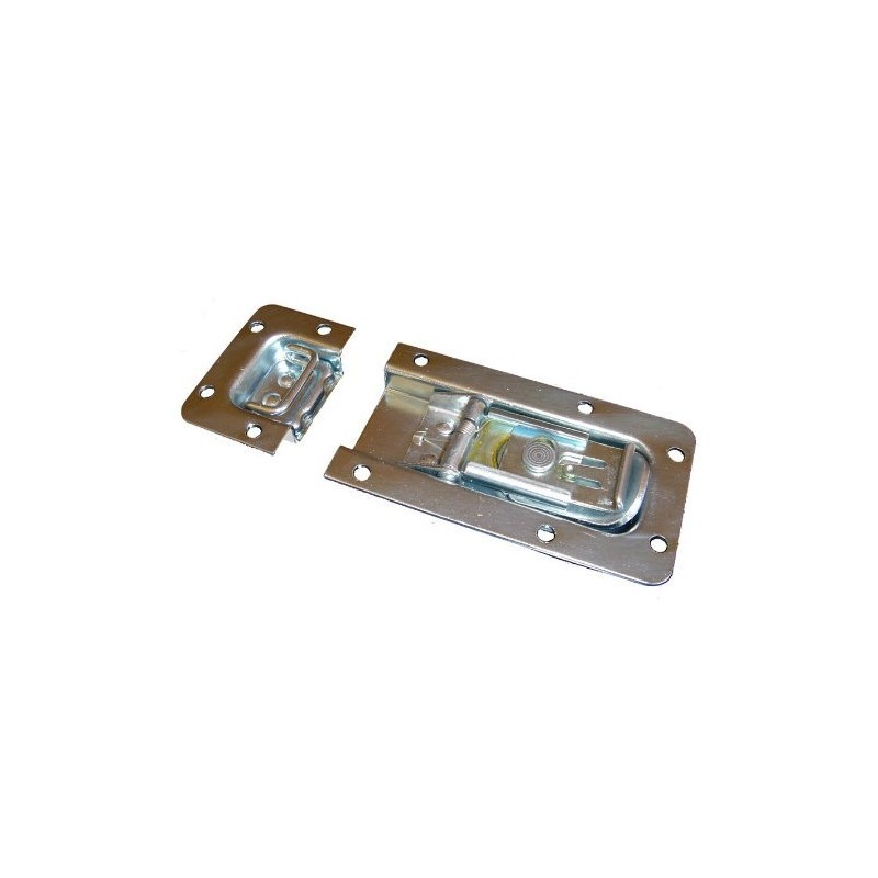Narrow recessed butterfly latch